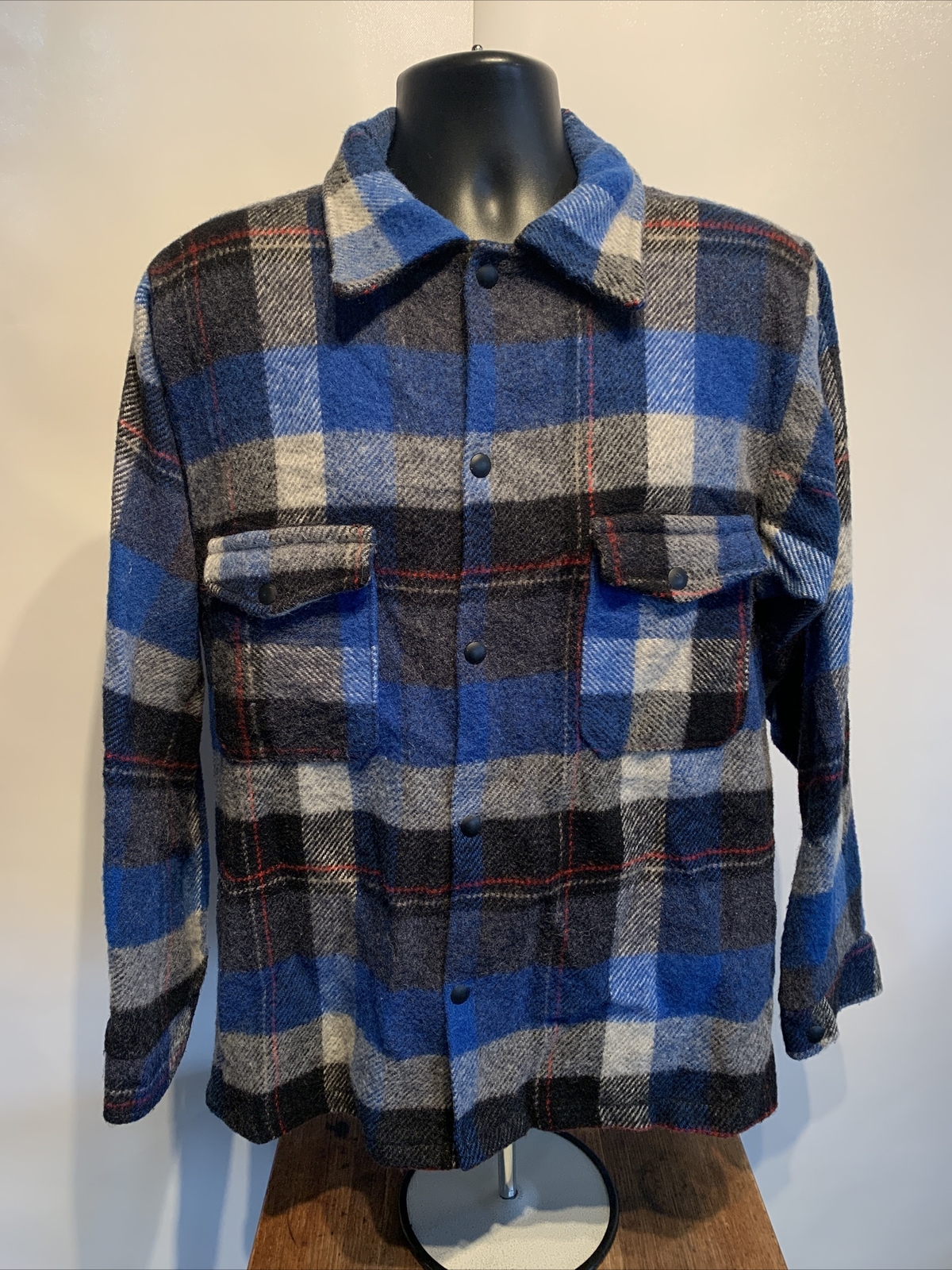 Vintage CODET Plaid Wool Hunting Jacket Coat Shaket Men's Size Large ...