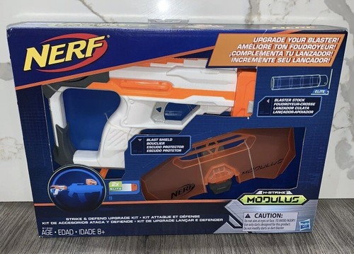 NEW in Box Nerf Gun and stock Modulus Strike And Defend Upgrade Kit ...