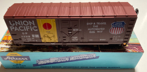 Vintage Athearn HO Scale UP 113218 40' Grain Loading Box Car #2096 | eBay