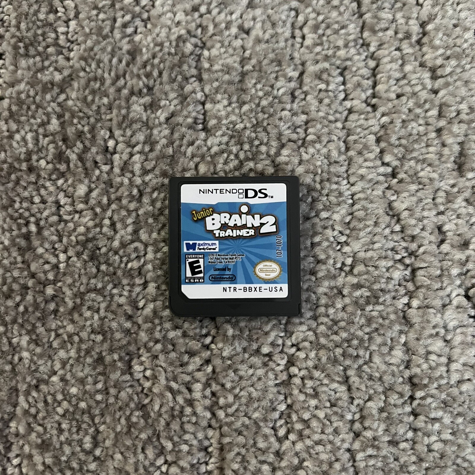 Junior Brain Trainer 2 (Nintendo DS 2011) CART ONLY - Tested & Working ...