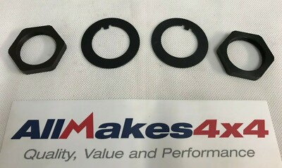 Allmakes Land Rover Series 2, 2a, 3 Hub Nuts & Locking Washer Set ...