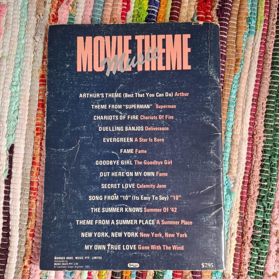 Warner Bros - Movie Theme Music - pb - Sheet Music #L2 | eBay Australia