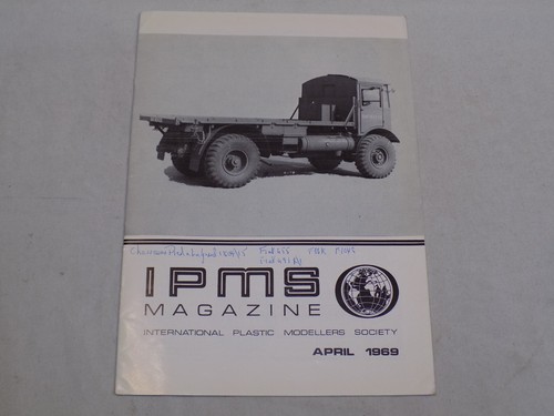 IPMS Magazine Apr 1969 International Plastic Modellers Society ...