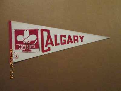 WHA Calgary Cowboys Vintage Defunct Circa 1975-76 Team Logo Hockey ...