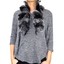 Faux Fur Two Tone Color Pull Through Collar Neck Wrap Loop Infinity ...