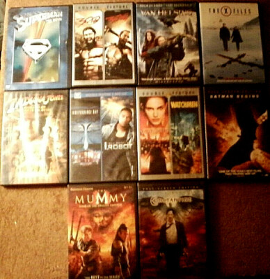 Lot of 10 FANTASY / SCI-FI ADVENTURE DVDs - Batman Begins Watchmen X ...
