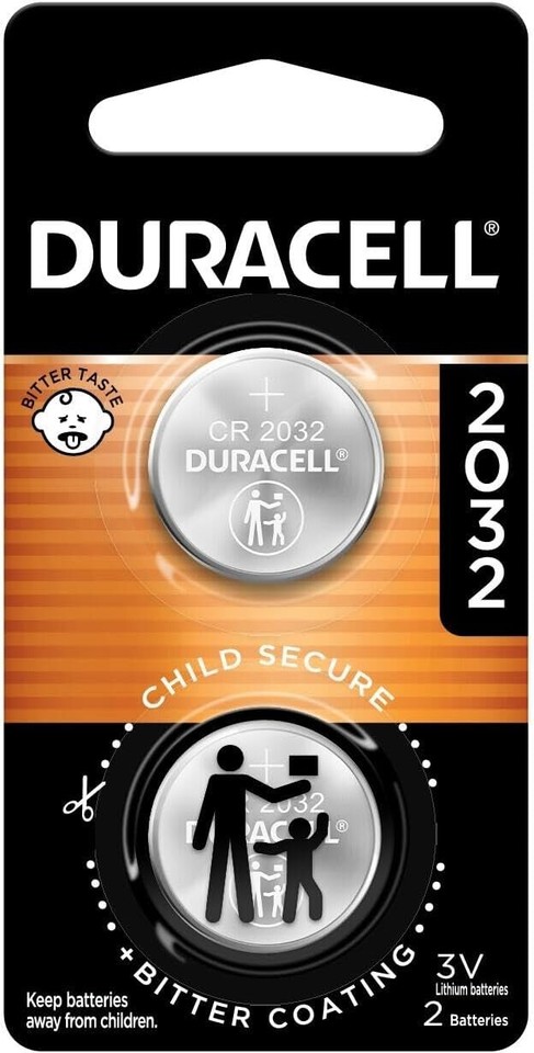 Duracell 2032 CR2032 DL2032 CR Lithium Button Cell Battery 6 Pack Exp ...