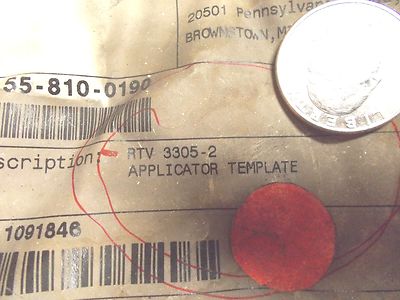 RTV 3305-2 Applicator Template | eBay