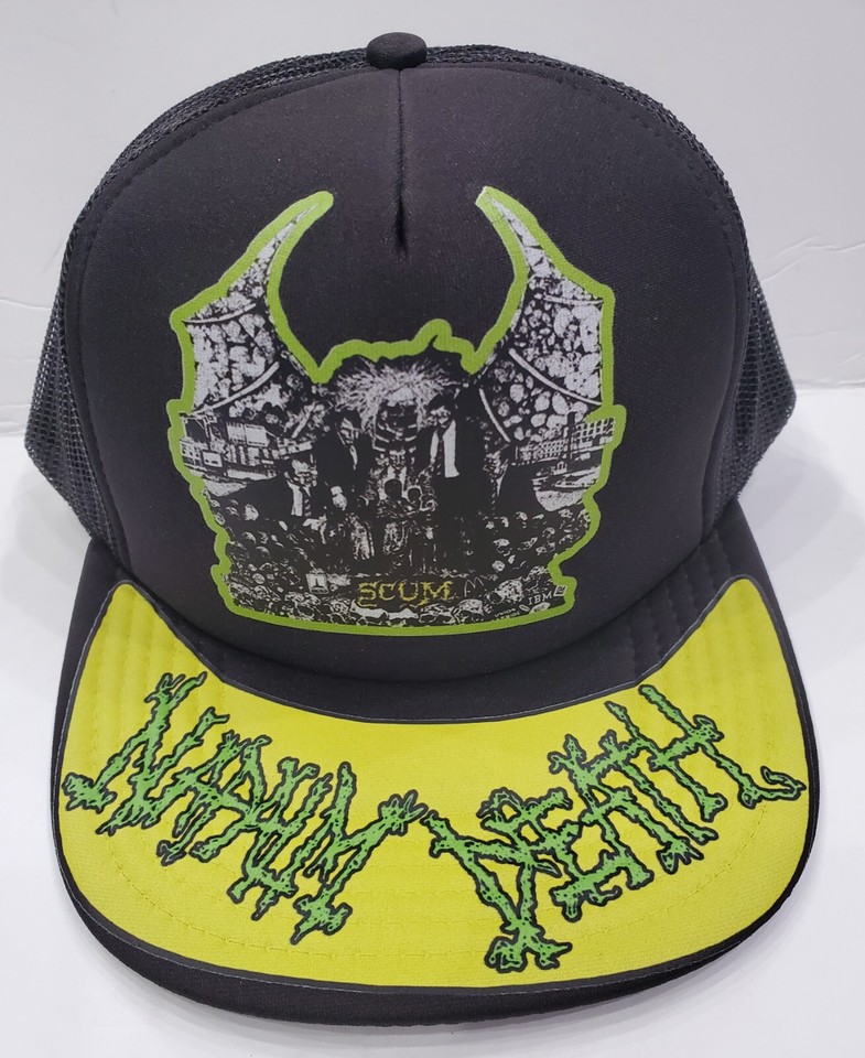 Metal Head Black Death Thrash Colors Green Yellow ND Trucker Snapback ...