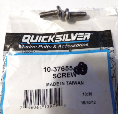 Mercury Quicksilver Screw NOS 10-37655 Qty. 2 (L-8279) | eBay