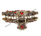 Top Quality Women Rhinestone X-Large Metal Claw Hair Clip brown or red ...