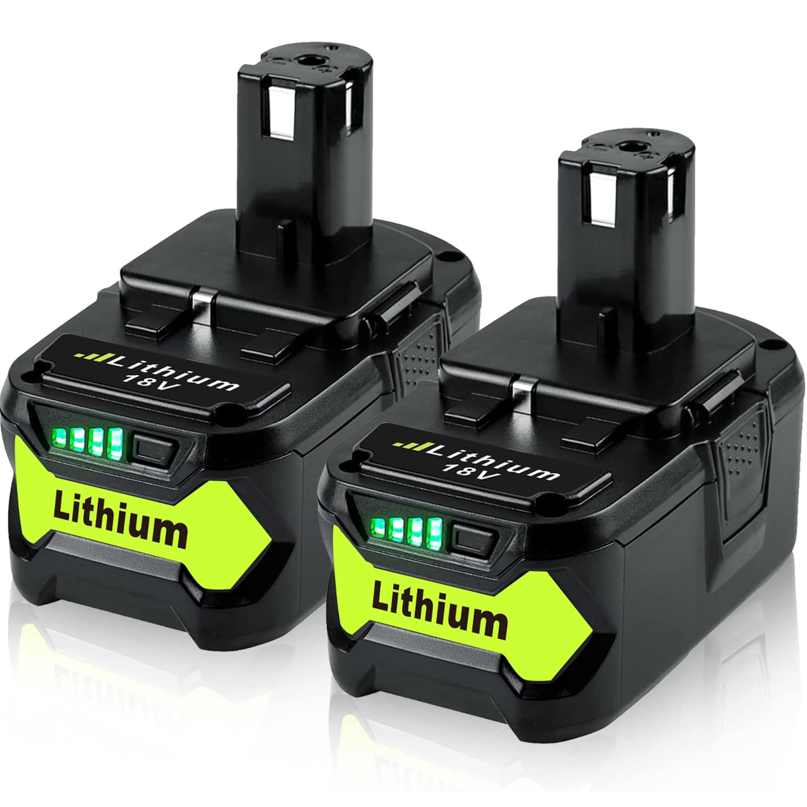 2 PACK 8Ah For RYOBI P108 18V One+ Plus High Capacity Lithium Ion ...
