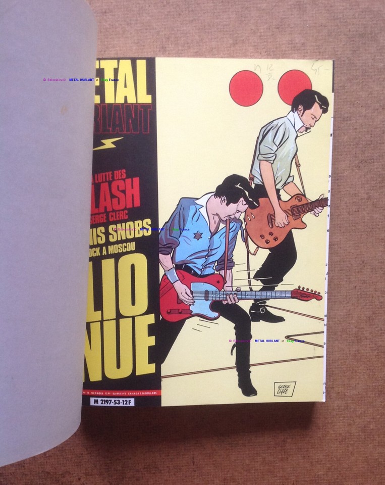 Metal Hurlant Album 12 Magazine 53 58 Voss Moebius Serge Clerc Chaland ...