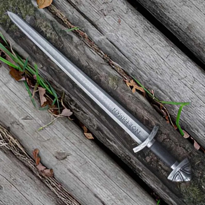 Northman Damascus Handmade Viking Sword With Scabbard Custom Real Medieval Sword | eBay