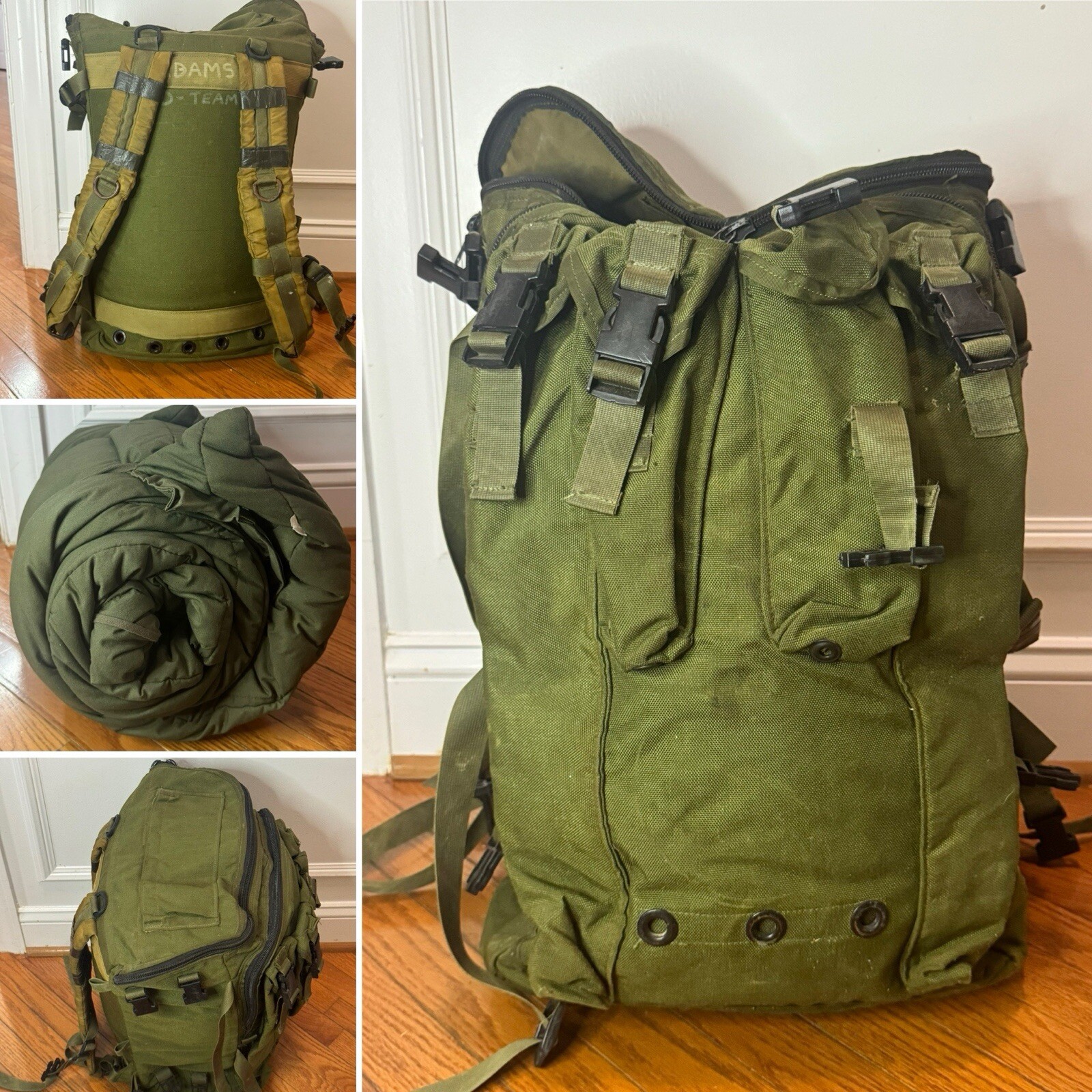Vintage Military ALICE Pack Large Rucksack Army Bag w… - Gem