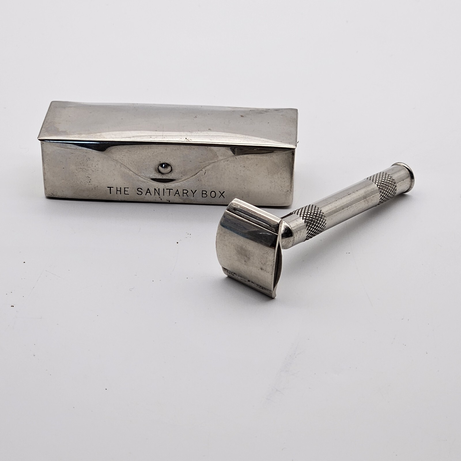 Anticor Mfg Co. New York Metal Safety Razor 3.25” Antique 1911 w ...