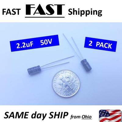 50V 2.2uF Capacitor - 2.2 micro farad - 50 volt | eBay