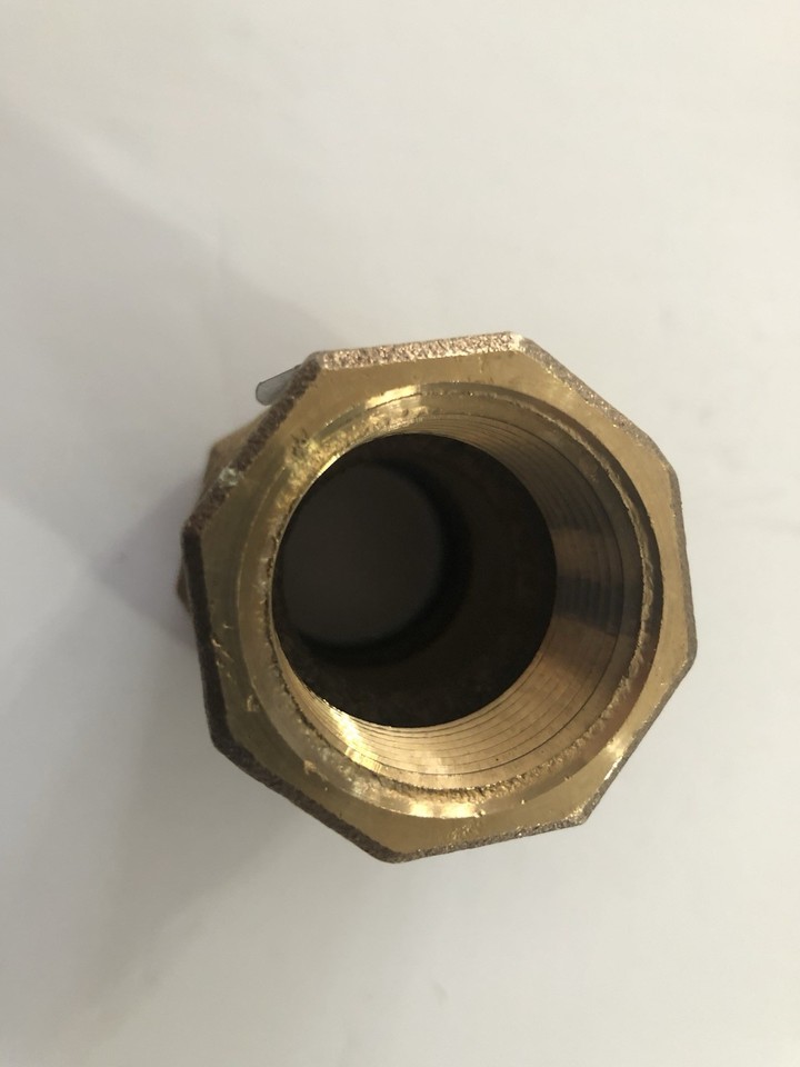 Ford Meter Box Brass Straight Coupling 1" x 1" CTS | eBay