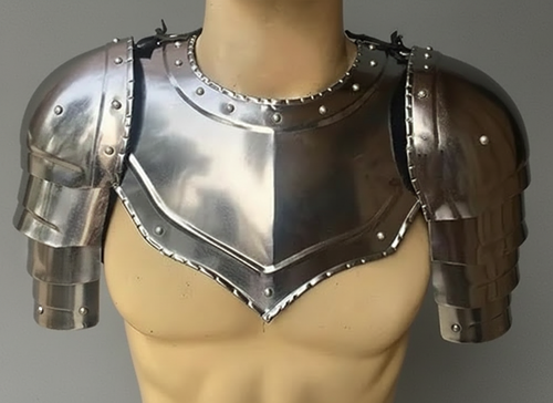 Medieval Iron Gorget Spaulders Arm Shoulder Set | Viking Crusader ...