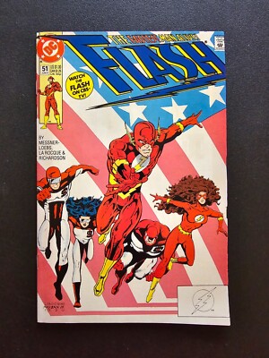 DC Comics The Flash #51 June 1991 Greg LaRocque Cover (b) | eBay