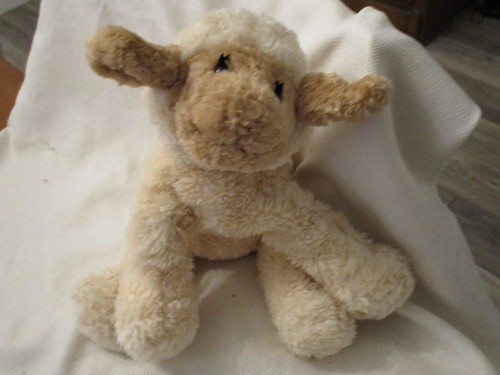 Gund EWENICE Lamb 3324 Sheep Plush White Cream Tan Stuffed Animal Toy ...