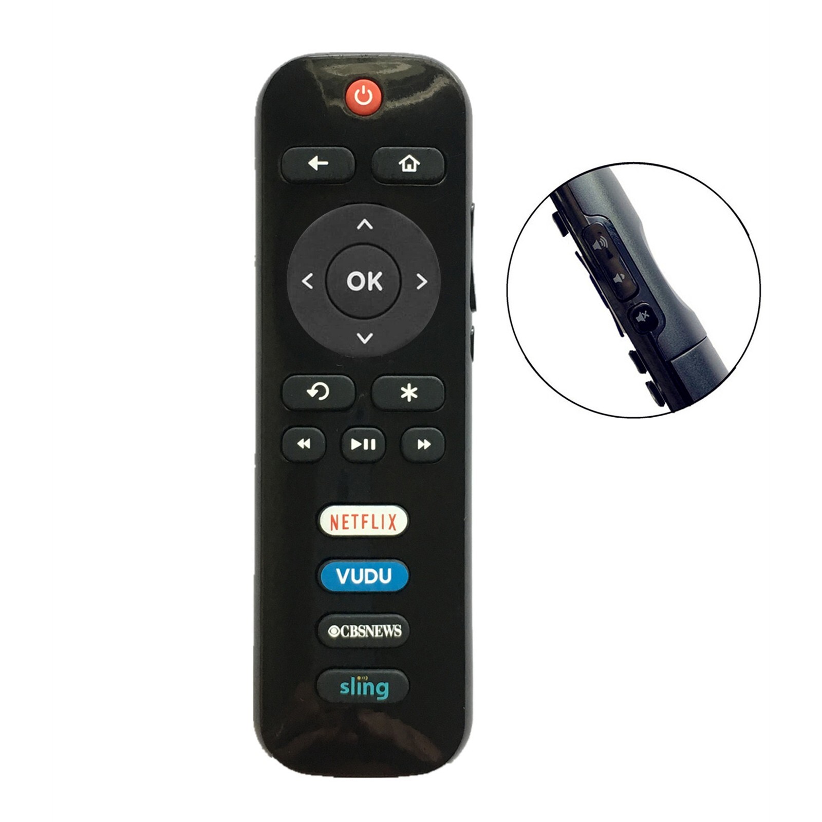GHYREX New Remote RC280-3 For TCL Roku TV CBSNEWS 43UP120, 50FS3850 ...