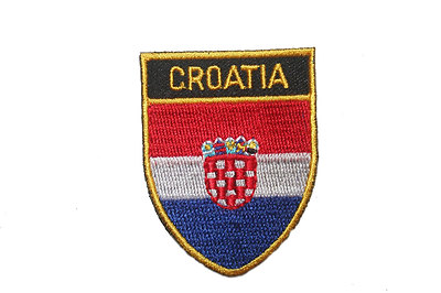 CROATIA COUNTRY FLAG OVAL SHIELD FLAG EMBROIDERED IRON-ON PATCH CREST BADGE | eBay