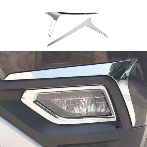 Cover Trim Front Fog Light Lamp Chrome For Volkswagen Atlas 2018-2021 ...