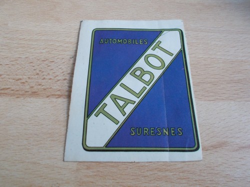 Ancien autocollant AUTOMOBILES TALBOT SURESNES | eBay