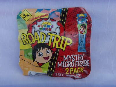 RYAN'S WORLD ROAD TRIP MYSTERY MICRO FIGURE 2-PACK with DLC CODE NEW | eBay