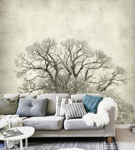 3D Gray Tree 18723NA Wallpaper Wall Murals Removable Wallpaper Fay ...