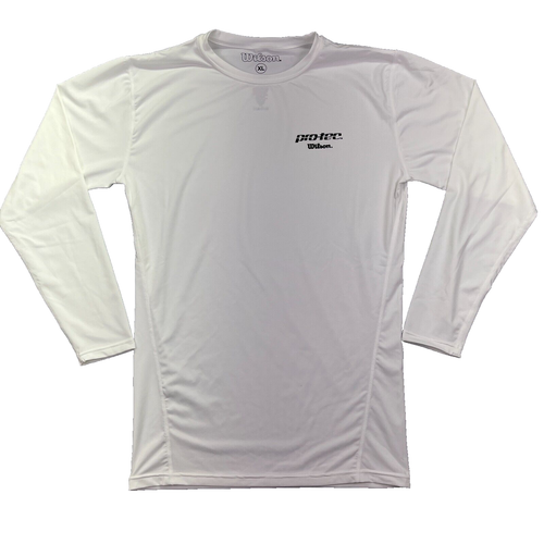 Pro Tec Compression Wilson Brand Shirt Tennis Sport Sz XL White EUC | eBay