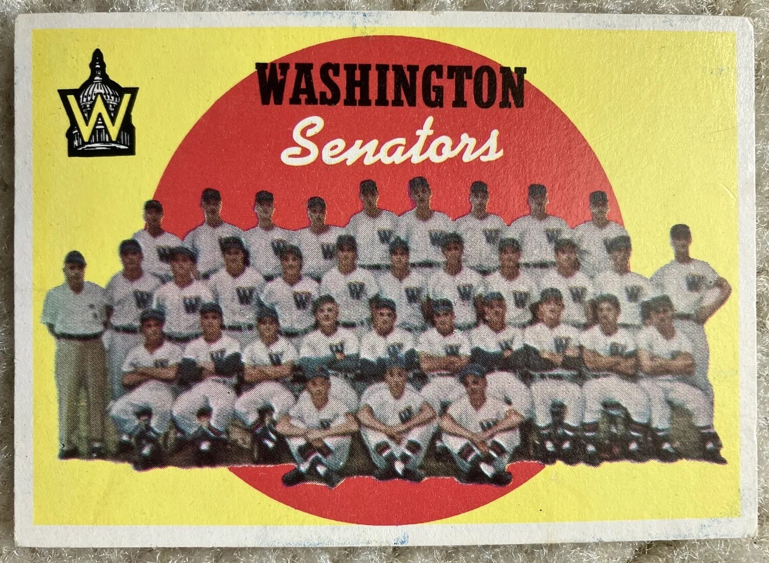 1959 Topps Senators Team Card/Checklist Washington Senators #397 | eBay