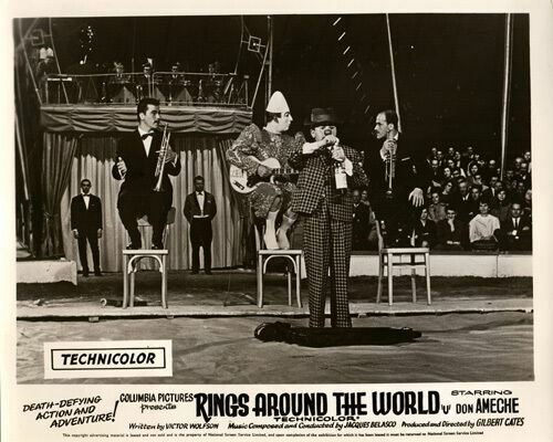 RINGS AROUND THE WORLD ORIGINAL LOBBY CARD CIRCUS ACTS CLOWNS 1966 | eBay