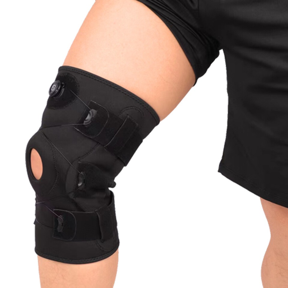 Hinged Knee Brace Adjustable Compression Orthopedic Knee Support ...