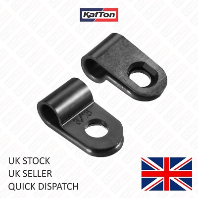 50x 3/16" Brake Pipe P Clips Clip To Suit 3/16 Copper Brake Pipe Tubing ...