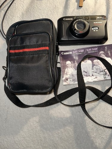 VTG CANON Sure Shot TeleMax 35mm Film Camera - Tested WORKS! Manual ...