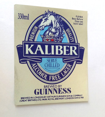 Kaliber - Brewed By Guinness - 330 ml - Vintage Bottle Label | eBay