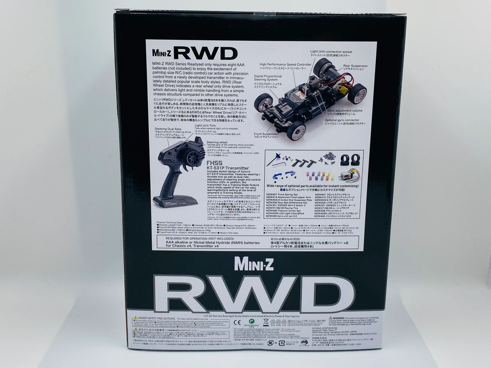 KYOSHO Mini-Z Ready Set RWD Audi R8 LMS Phoenix Racing NBR 2010 32329BT ...