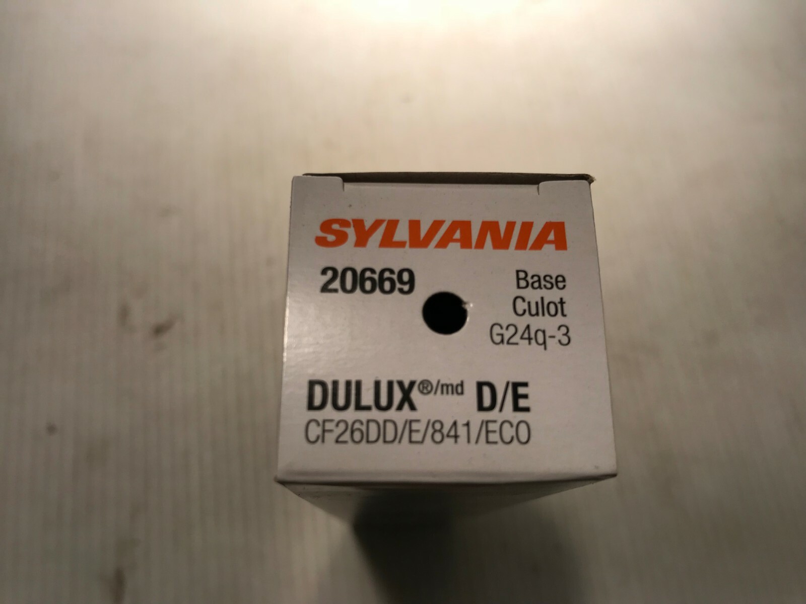 20669 Genuine Sylvania Dulux D/E 26W BULB CF26DD/E/841/ECO 4 pin cool ...
