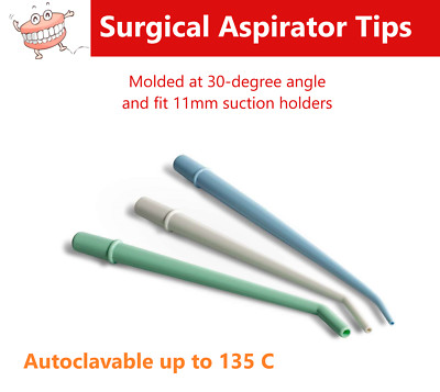 Surgical Aspirator Tips Dental Aspirating Suction Tips, Blue/Green ...