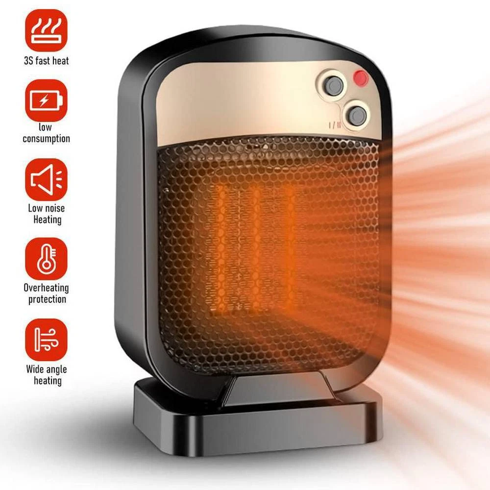 Electric Space Heater Low Energy Home Office Portable Ceramic Fast ...