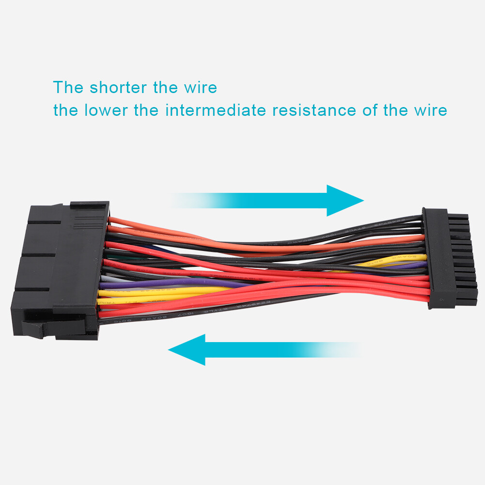 Large 24 Pin To Small 24 Pin Power Supply ATX Adapter Cable For ...