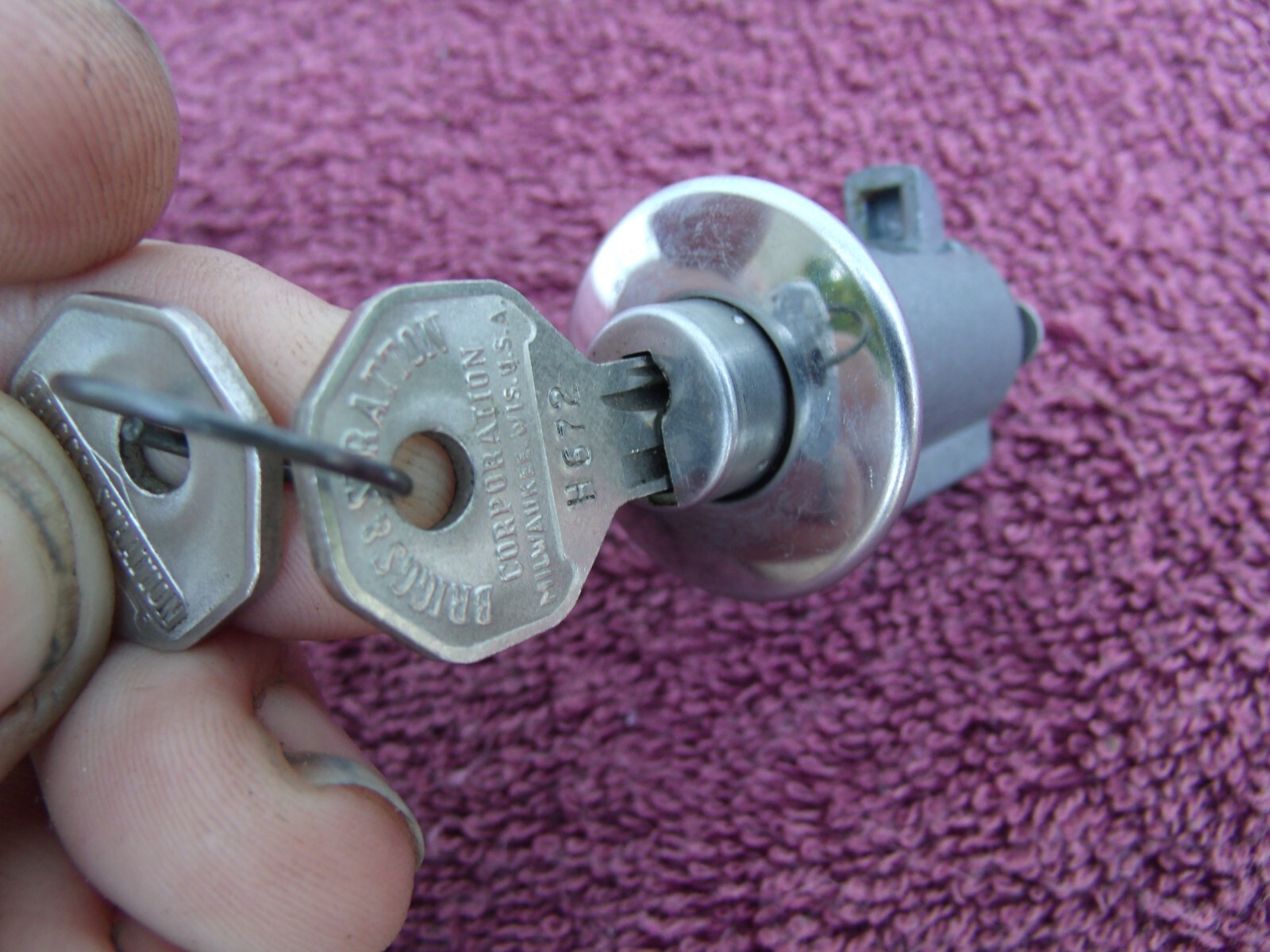 60's GLOVE BOX LOCK GM CHEVROLET BUICK OLDSMOBILE CORVETTE BRIGGS ...