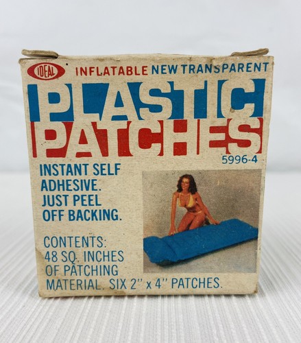 VTG Inflatable Vinyl Repair Kit Plastic Patches Ideal Toy Corp. USA ...