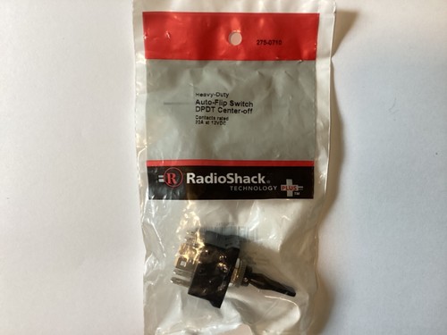 RADIOSHACK HEAVY-DUTY AUTO-FLIP SWITCH DPDT CENTER-OFF 20A at 12V DC ...