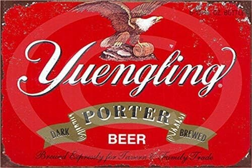 6x8 YUENGLING PORTER BEER Sign Tin METAL SIGN Fast Same Day Shipping ...