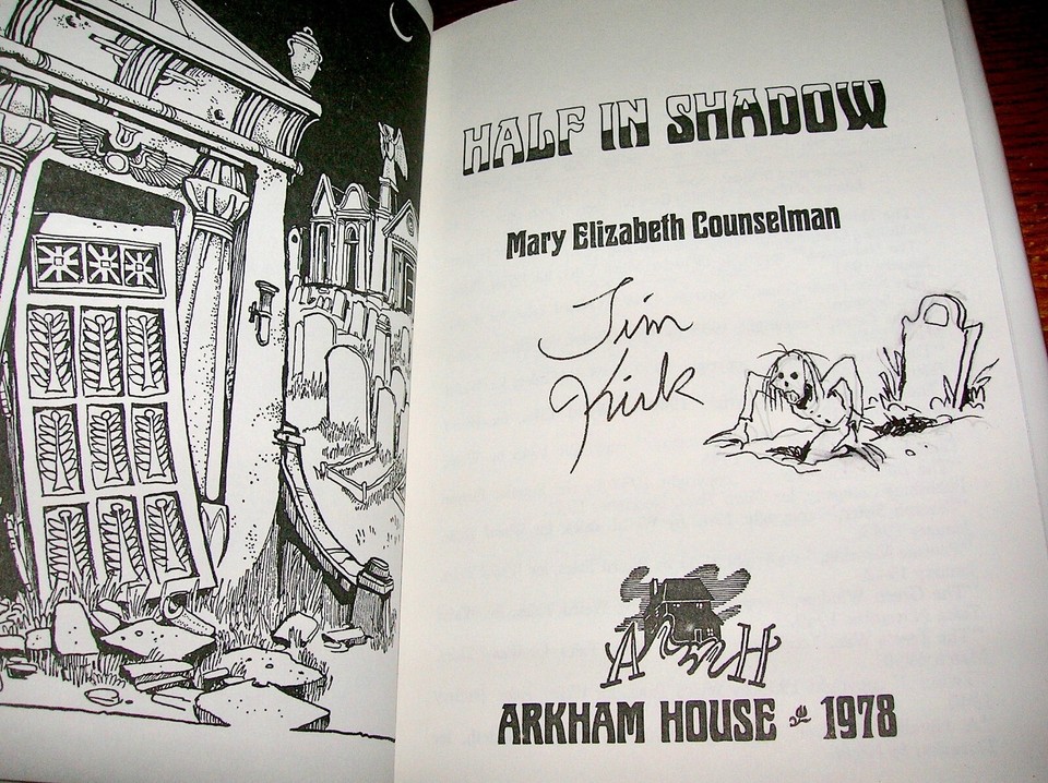MARY ELIZABETH COUNSELMAN HALF IN SHADOW ARKHAM HOUSE SIGNED W/ DRAWING ...