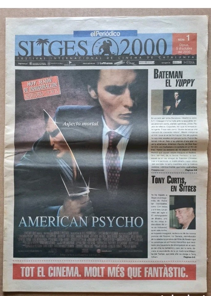 American Psycho 2000 Movie Cover Magazine Christian Bell | eBay