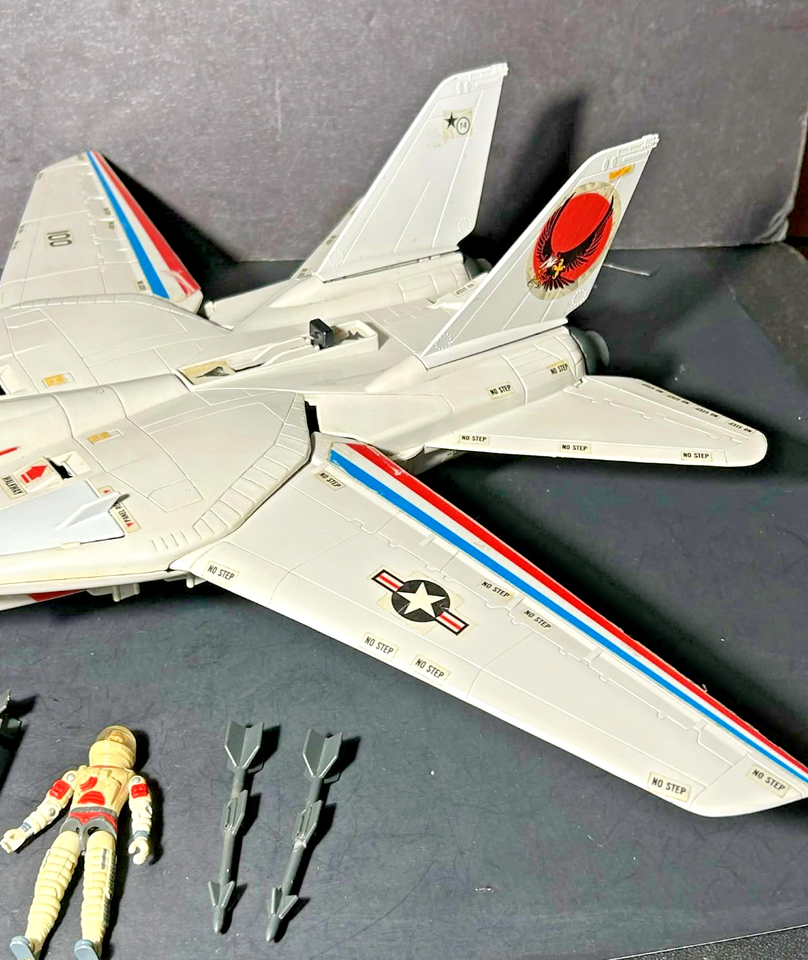 Vintage GI Joe ARAH Combat Jet Skystriker XP-14F W Box Complete 1983 ...